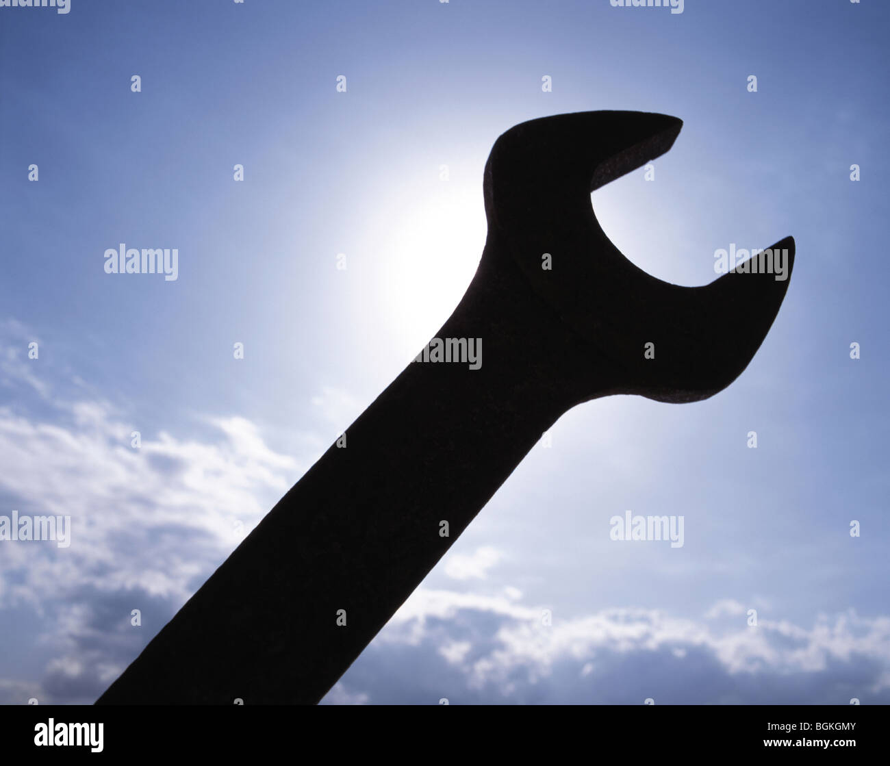 Sky wrench tool cloud hi-res stock photography and images - Alamy