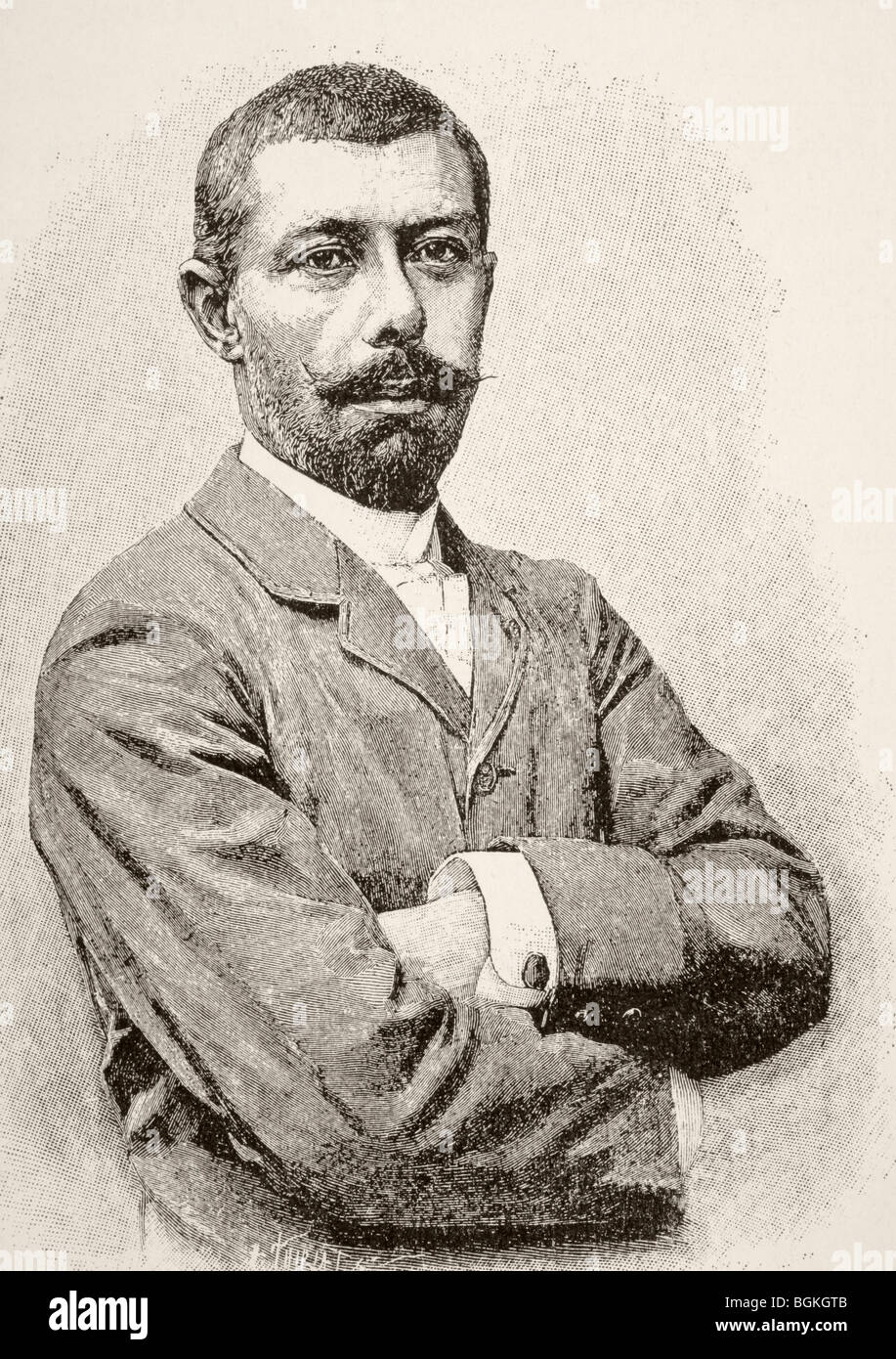 Louis Alexandre Antoine Mizon, 1853 to 1899. French explorer and ...