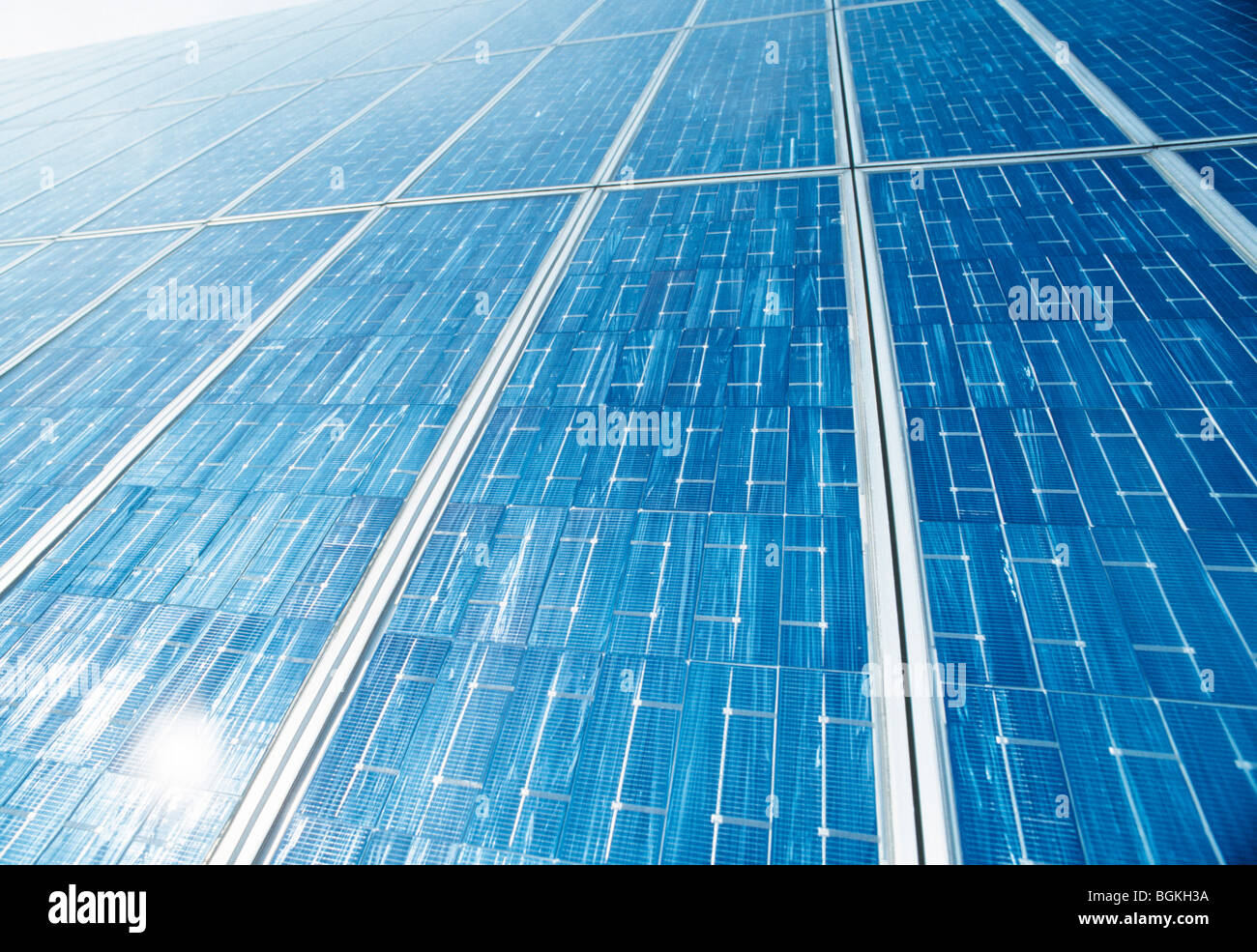 Solar panels full frame Stock Photo - Alamy