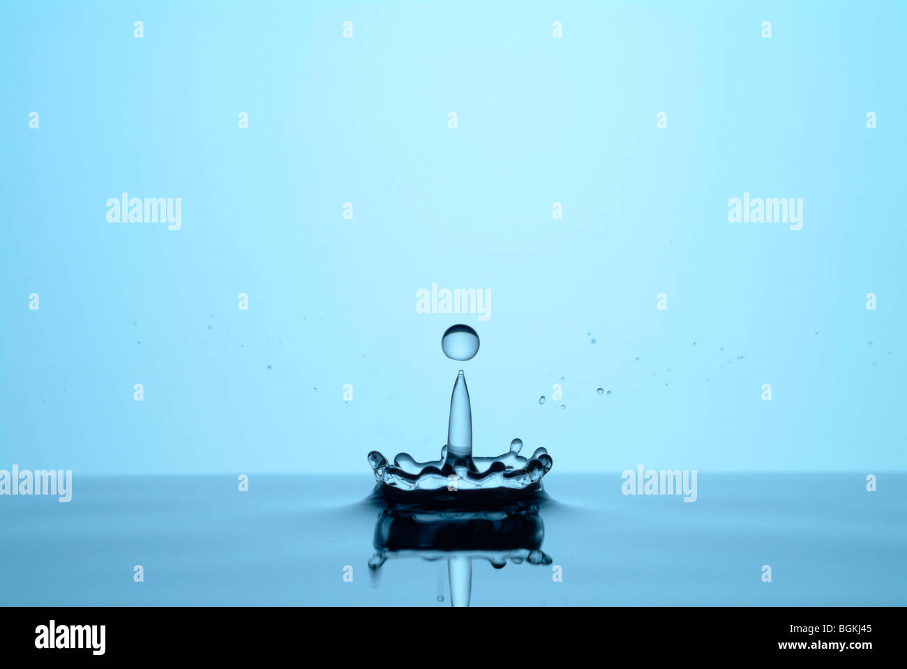 Water droplet splashing Stock Photo - Alamy
