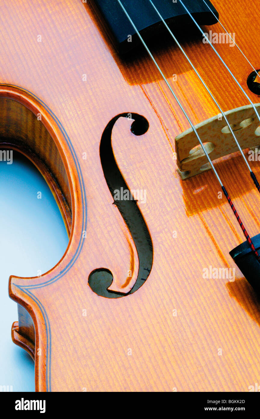 Close-up of violin Stock Photo - Alamy