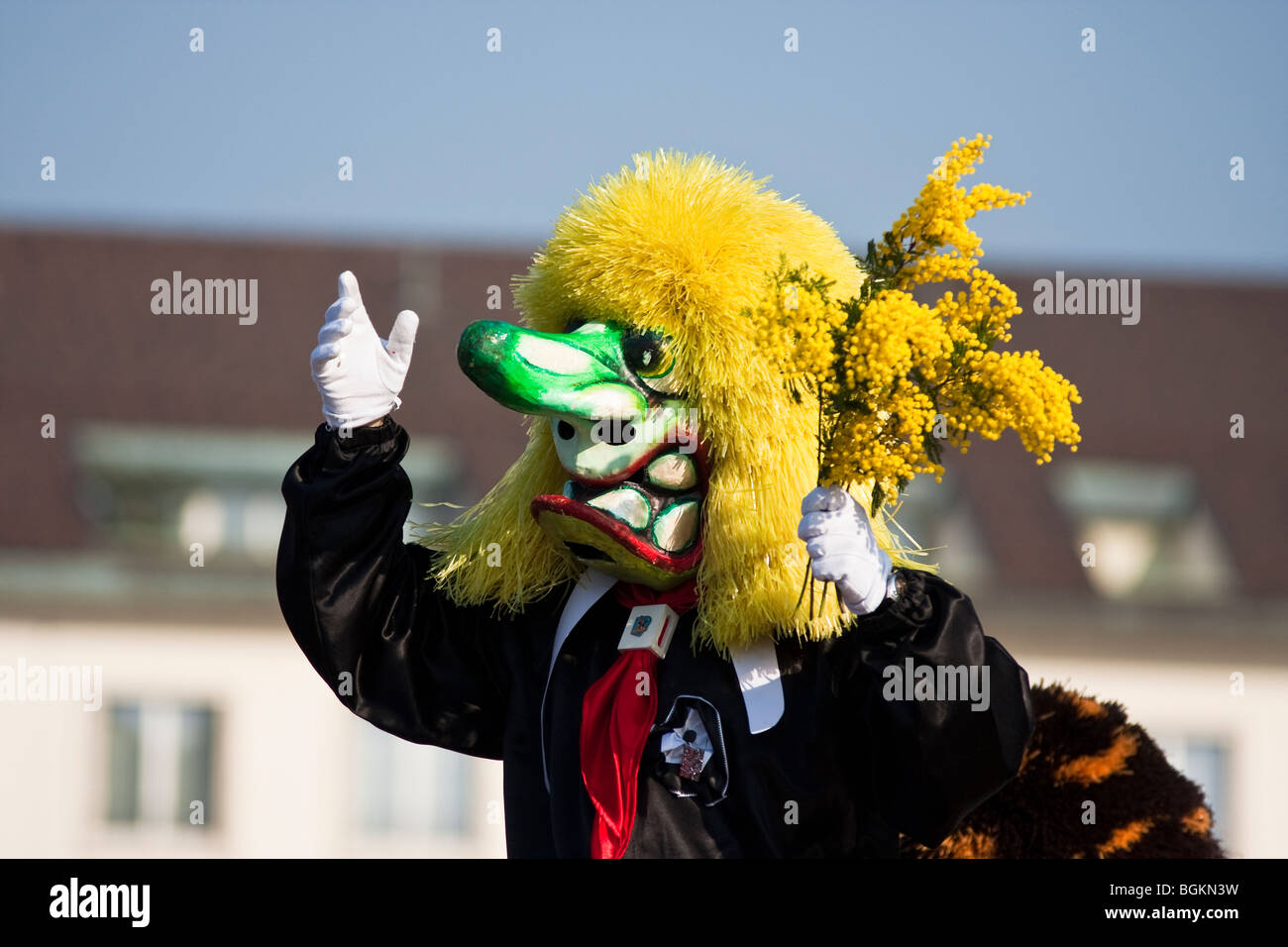 Basle carnival parade - Basler Fasnacht - Switzerland Stock Photo - Alamy