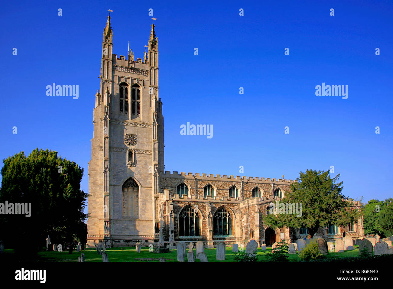 St Marys Church in the market town of St Neots, Cambridgeshire England ...
