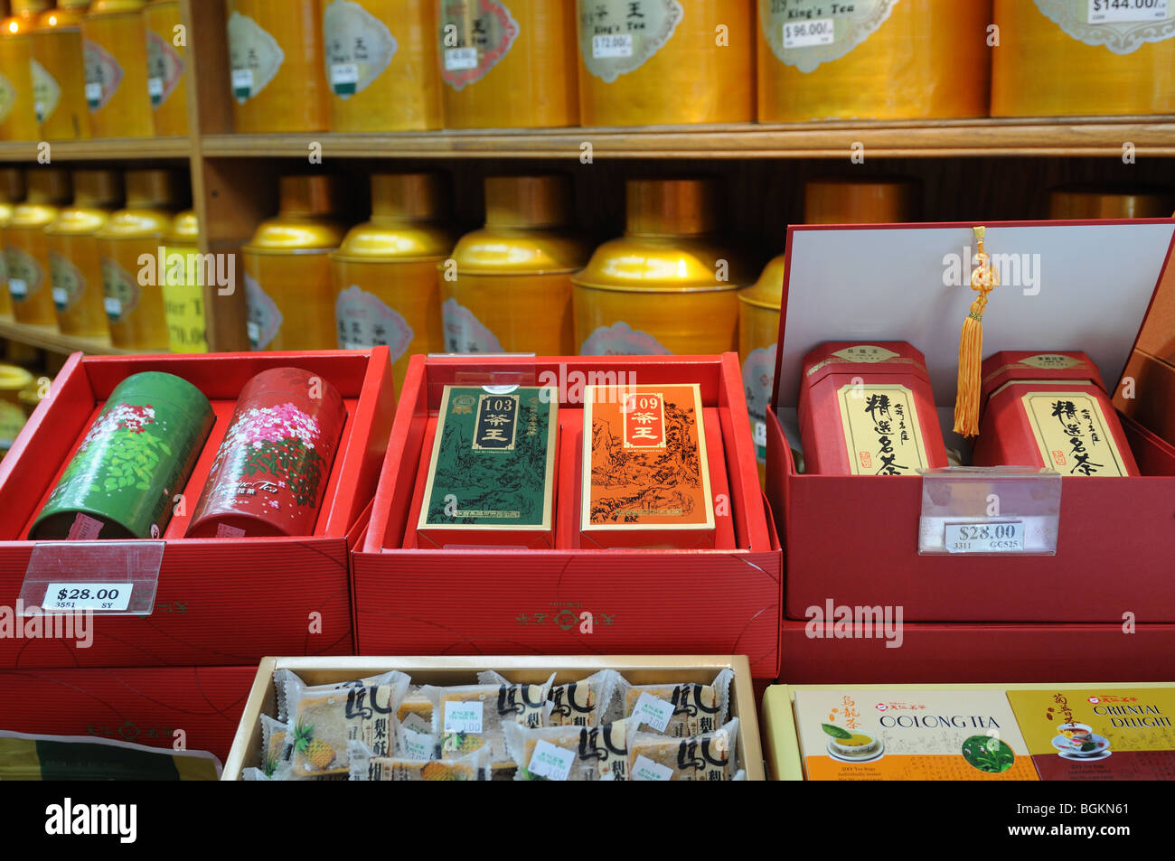 Tea shop in chinatown hi-res stock photography and images - Alamy