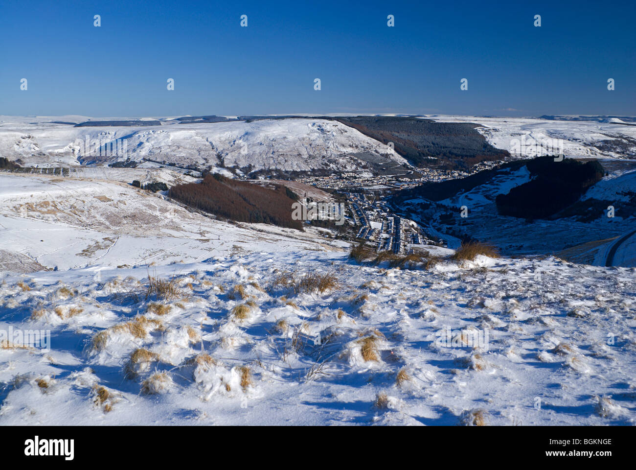 Treorchy wales view valley hi-res stock photography and images - Alamy