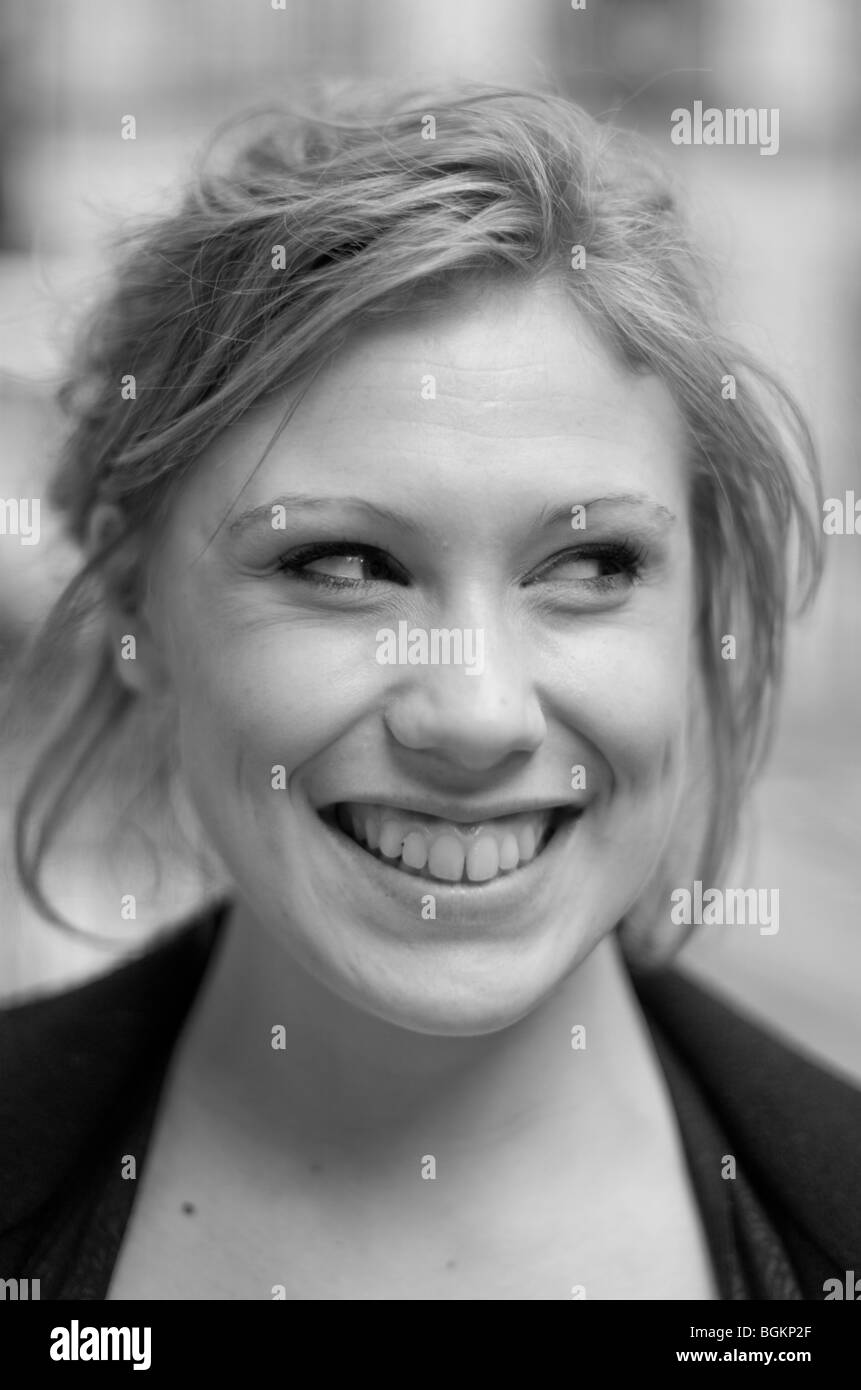 Faces of London- young white English woman photographed in St James's ...