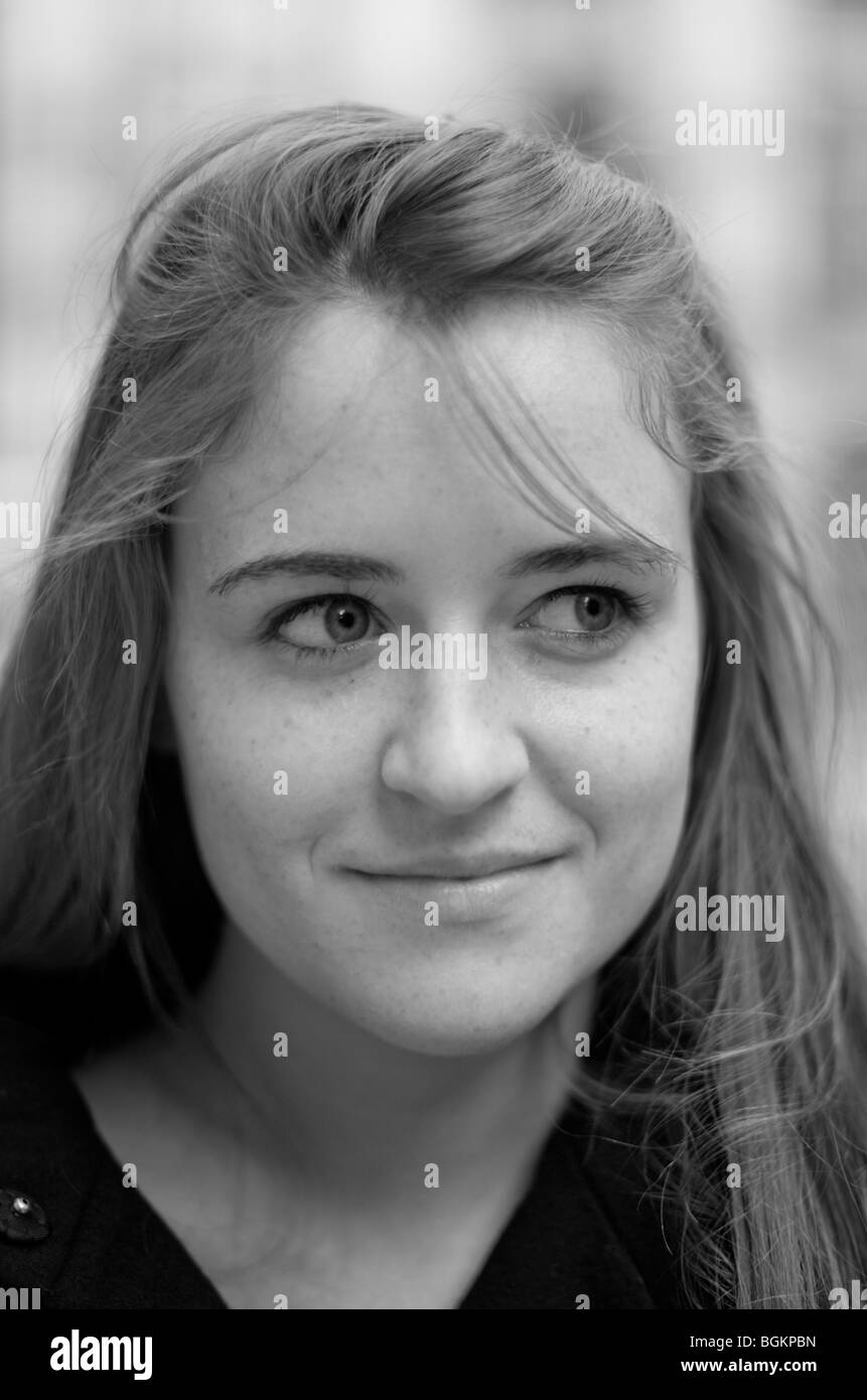 Faces of London- young white English woman photographed in St James's ...