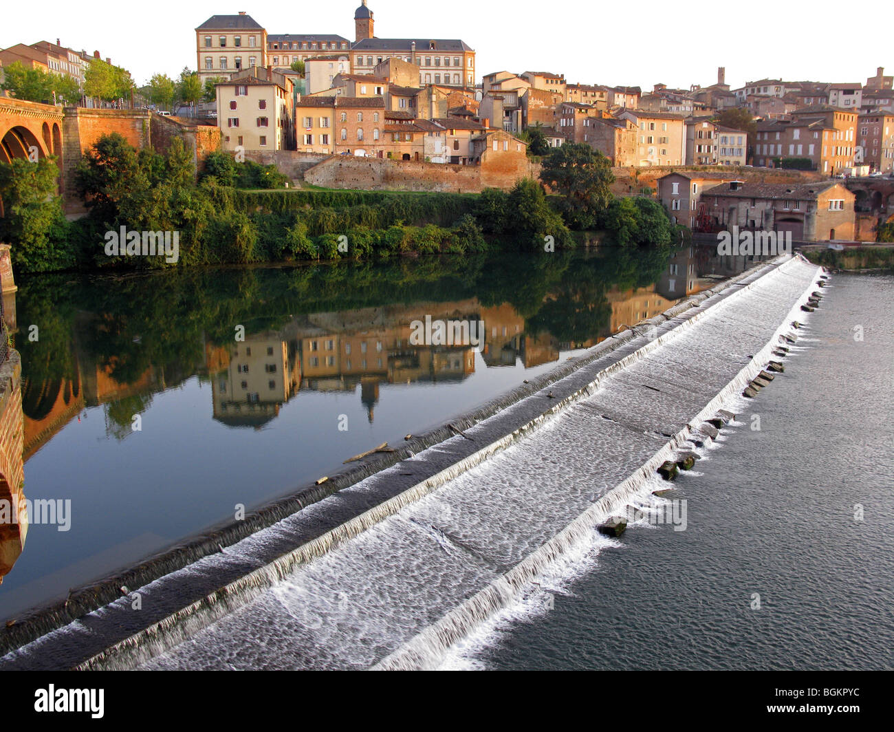 Reflection Town of Albi over River Tarn Albi France Stock Photo - Alamy