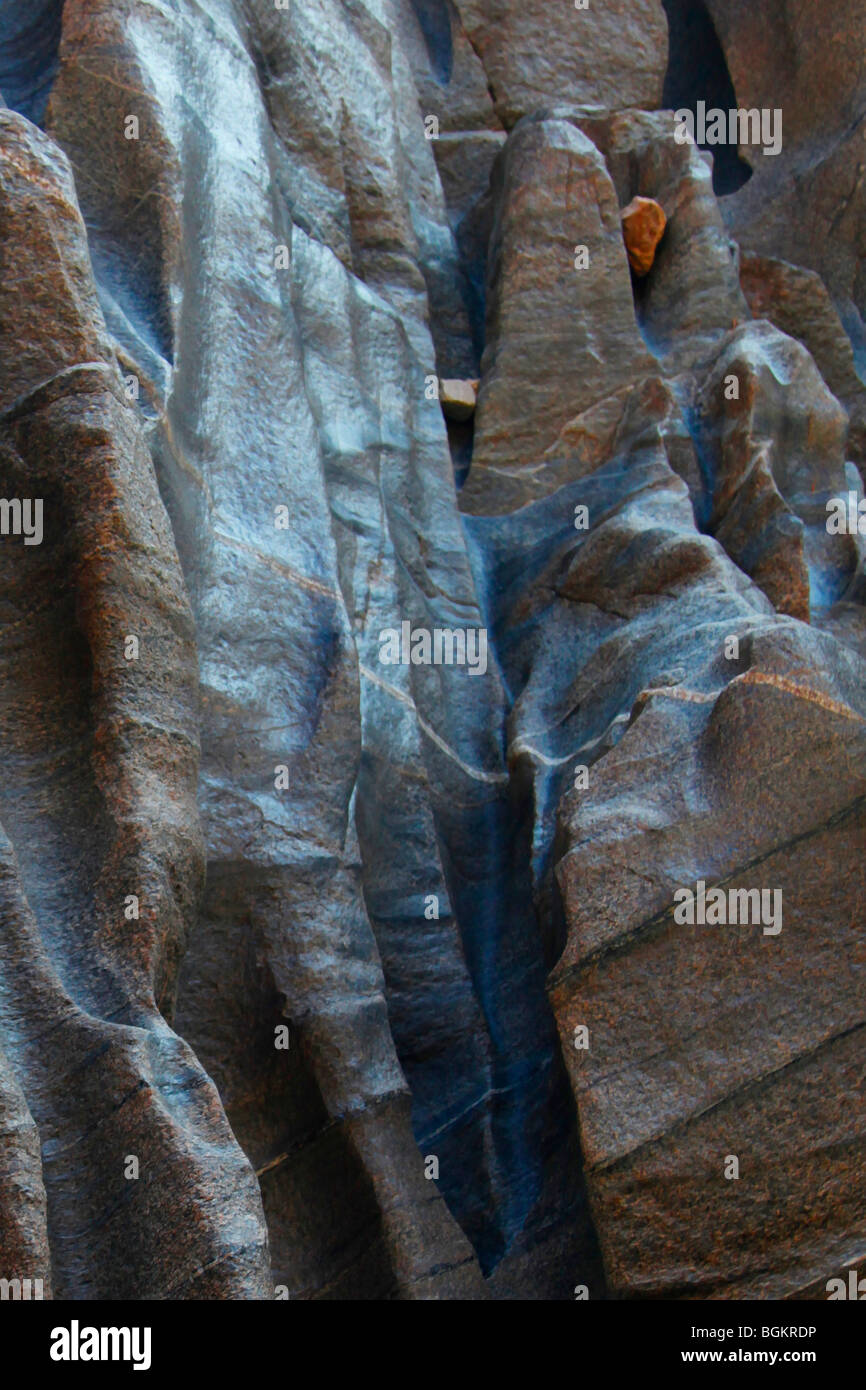 Fluted Schist and Granite patterns on wall of Grand Canyon along the ...