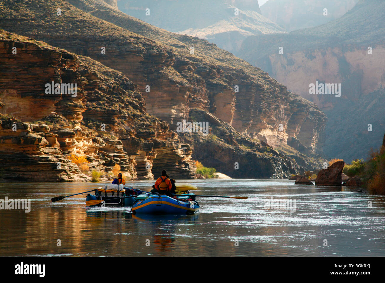 Whitewater raft expedition down the Colorado River through the Grand ...