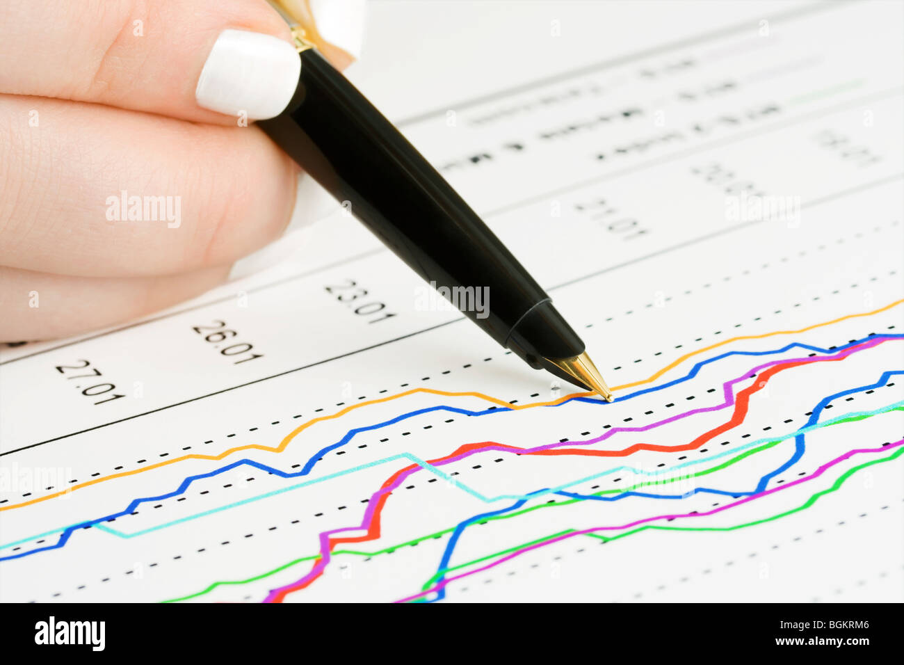 Monitoring of stock index dynamics Stock Photo - Alamy