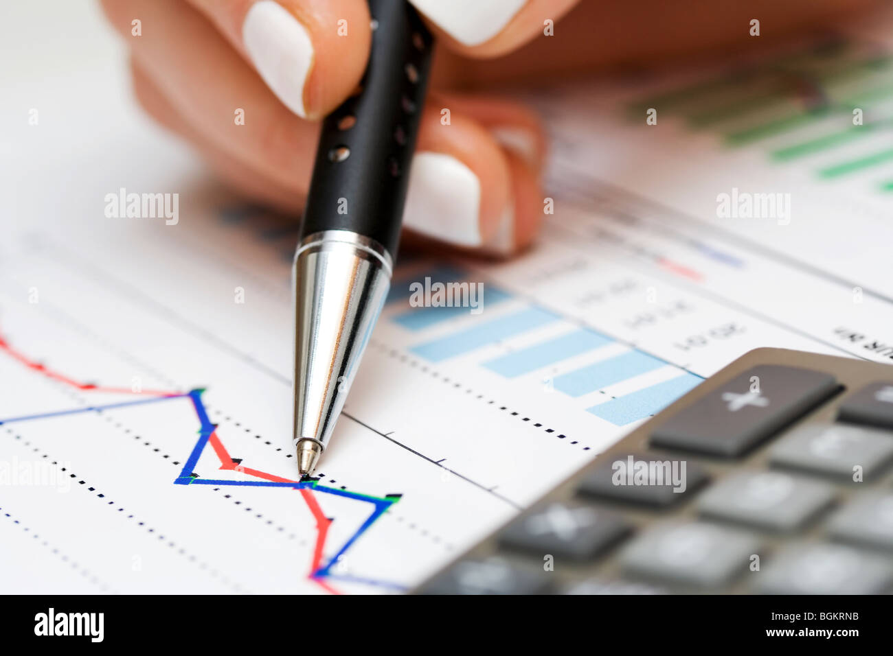 Business woman analyzing sales statistics hi-res stock photography and ...