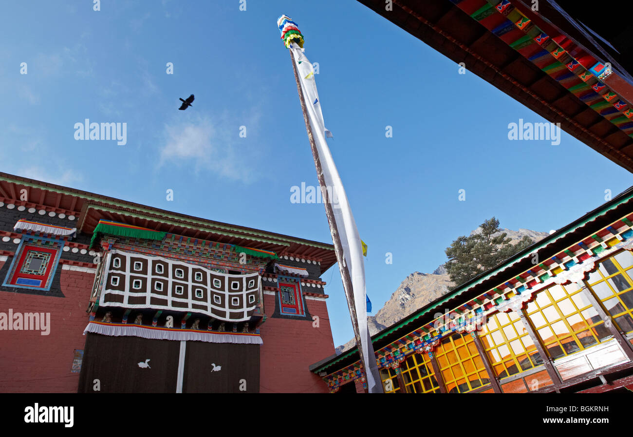 Tengboche Monastery At Night Everest Region Himalayas Nepal Asia Stock ...