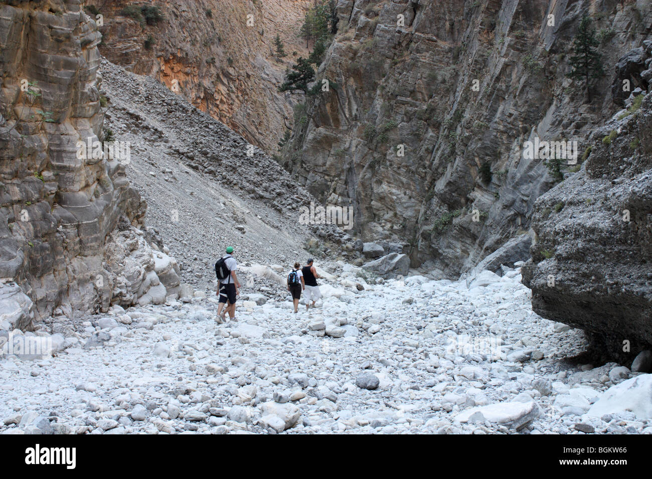 Walking the samaria gorge hi-res stock photography and images - Alamy