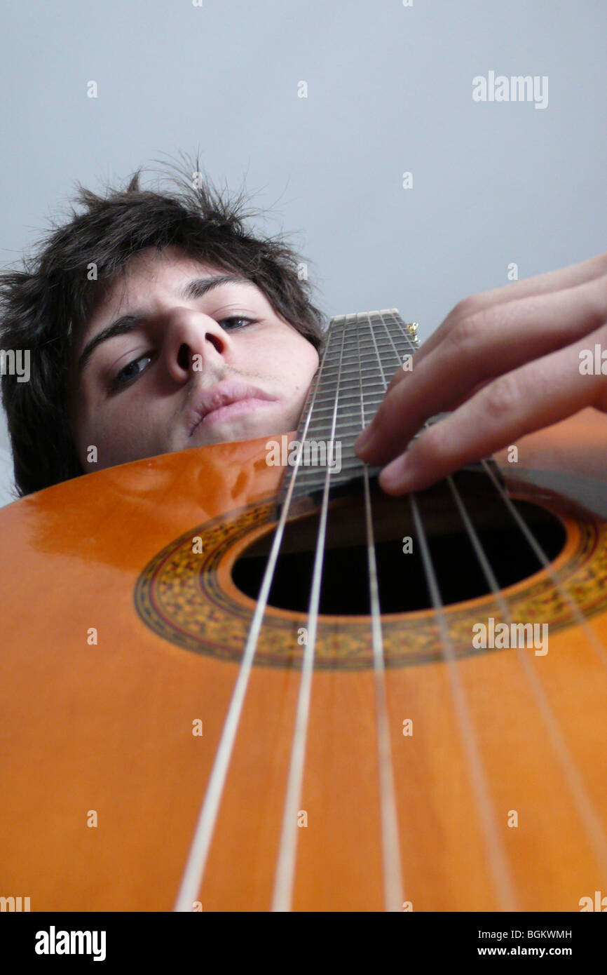 guitar and portrait Stock Photo - Alamy