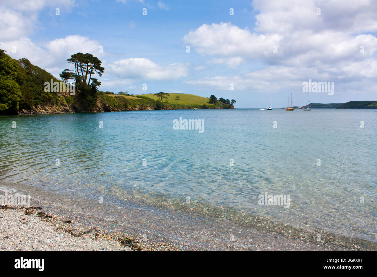 Grebe Beach on the River Helford, Cornwall England UK Stock Photo - Alamy