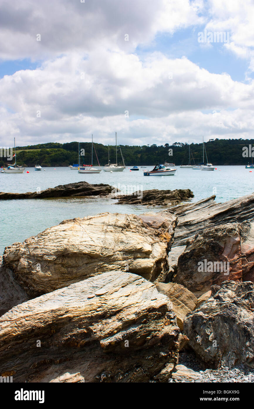 Grebe Beach on the River Helford, Cornwall England UK Stock Photo - Alamy
