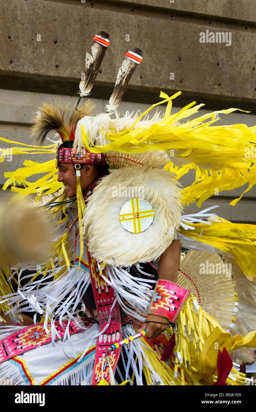 First Nations men's Fancy Dancer performs at the Head-Smashed-In ...