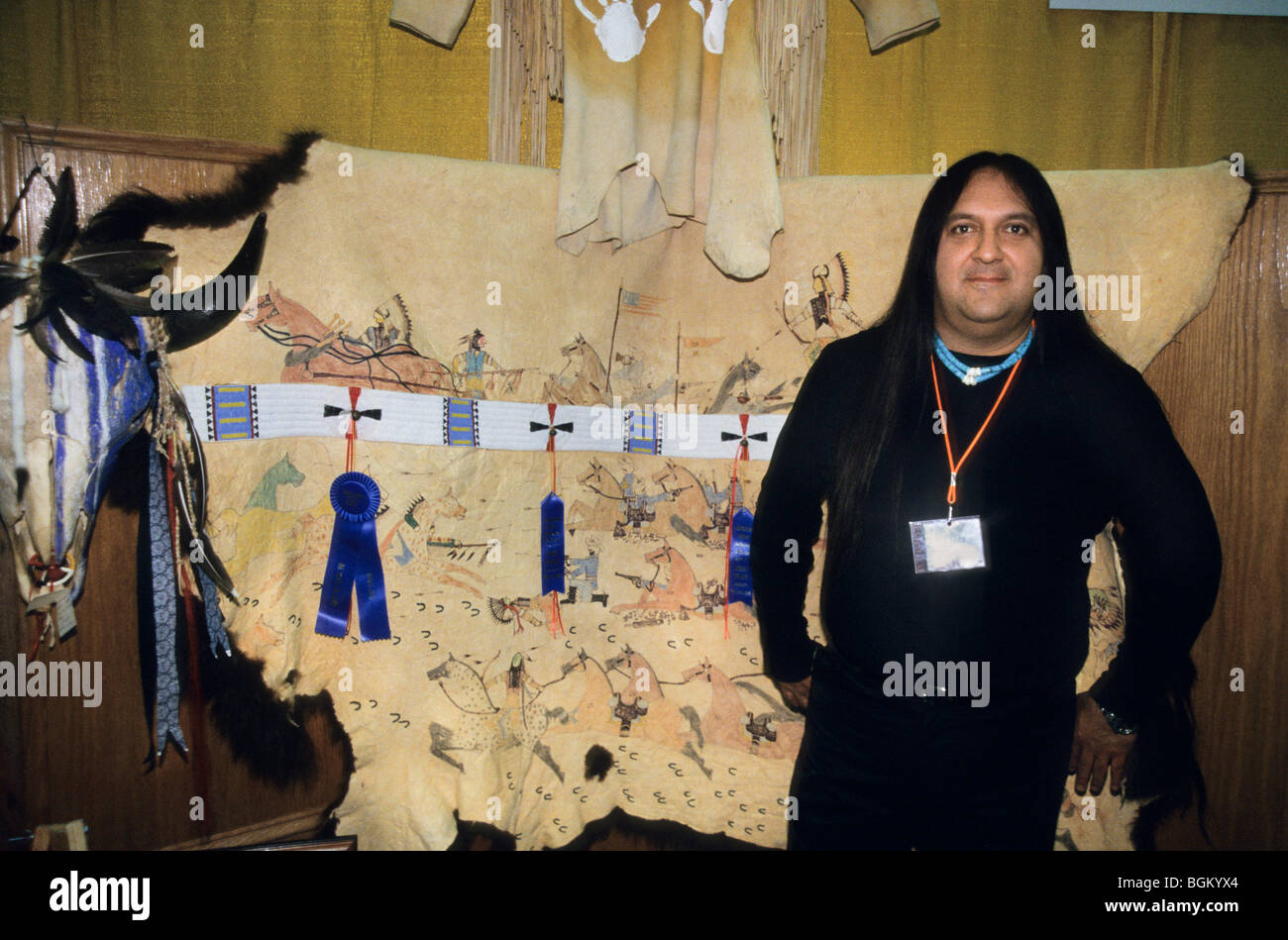 Native american indian animal skin hi-res stock photography and images ...