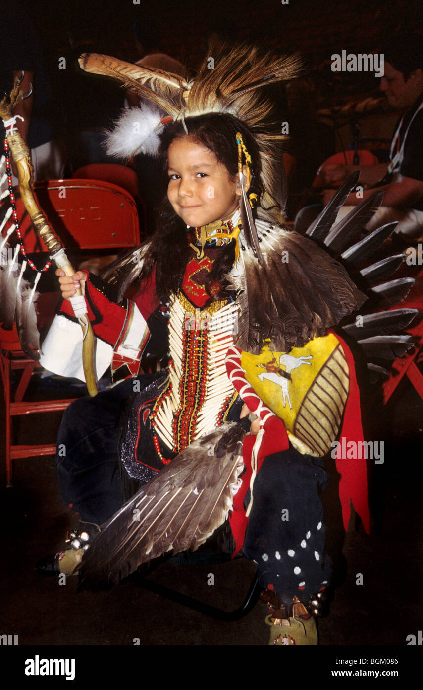 Young tiny tot dance participant dressed in traditional clothing during ...