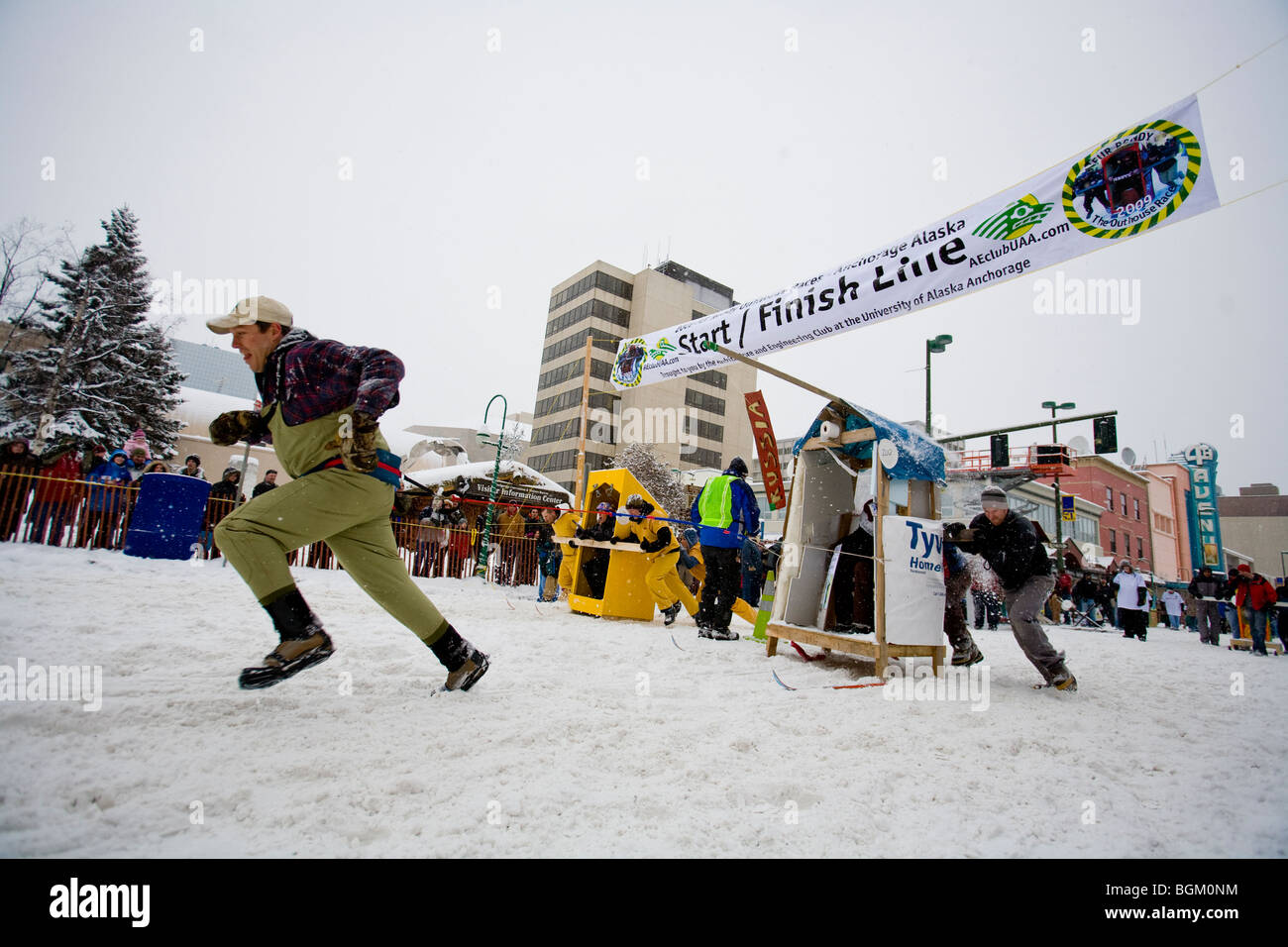 2009 Anchorage, Alaska Fur Rondezvous (Rondy) outhouse races Stock ...