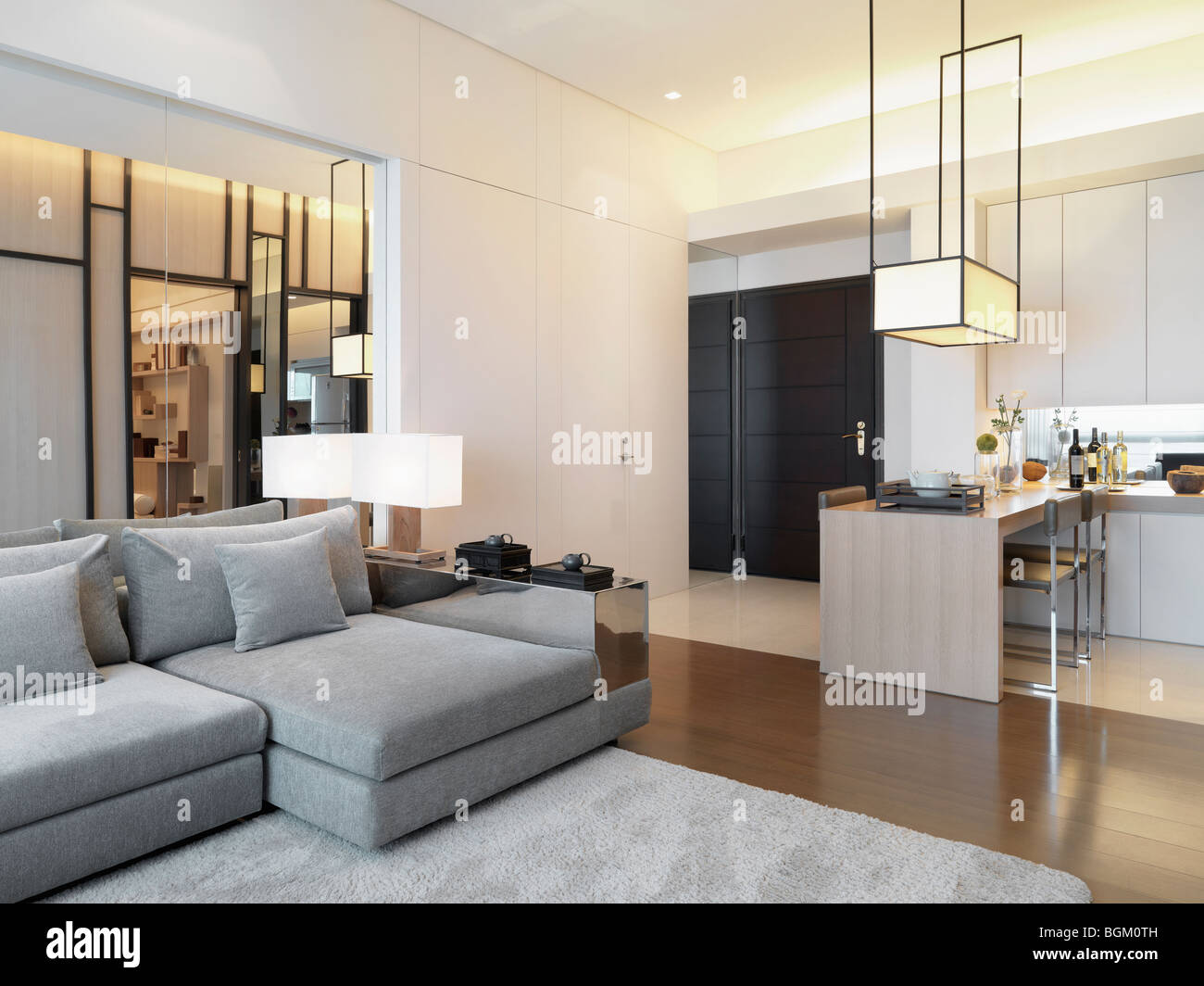 Modern interior apartment style home Stock Photo - Alamy