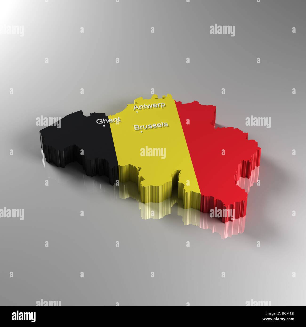 Red belgium country map border hi-res stock photography and images - Alamy