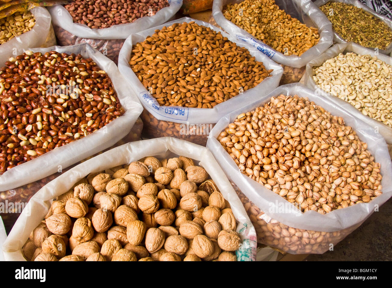 Dry fruits, Souk, Nizwa, Sultanate of Oman Stock Photo - Alamy