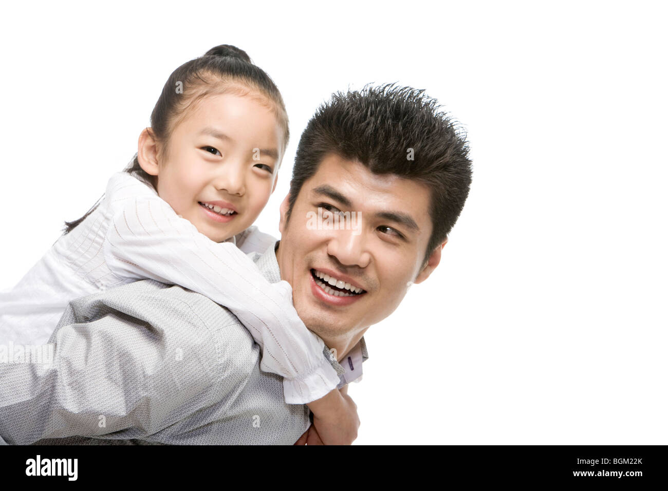 Portrait of father and daughter Stock Photo - Alamy