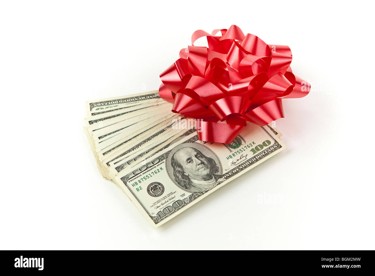Money gift of dollar bill bow hi-res stock photography and images - Alamy