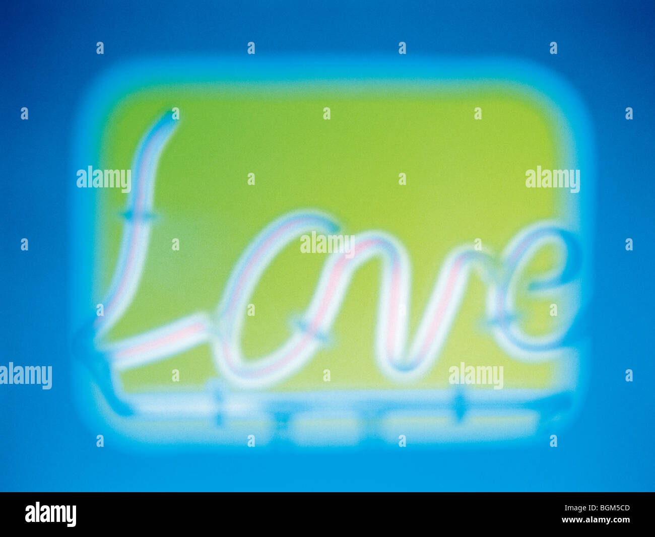 Neon sign spelling love Stock Photo - Alamy