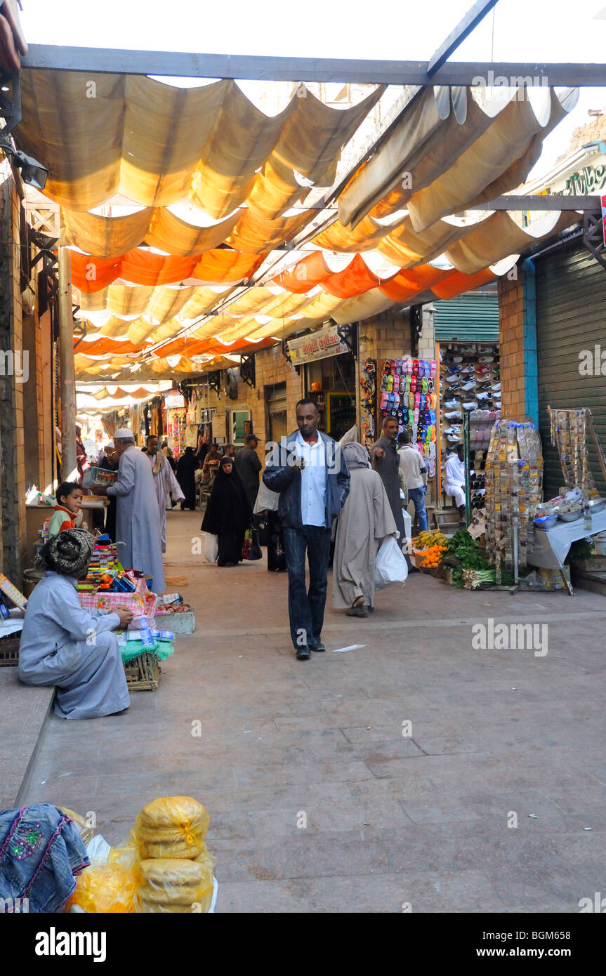 Scene in the Souk or Market of Aswan in Southern Egypt Stock Photo - Alamy