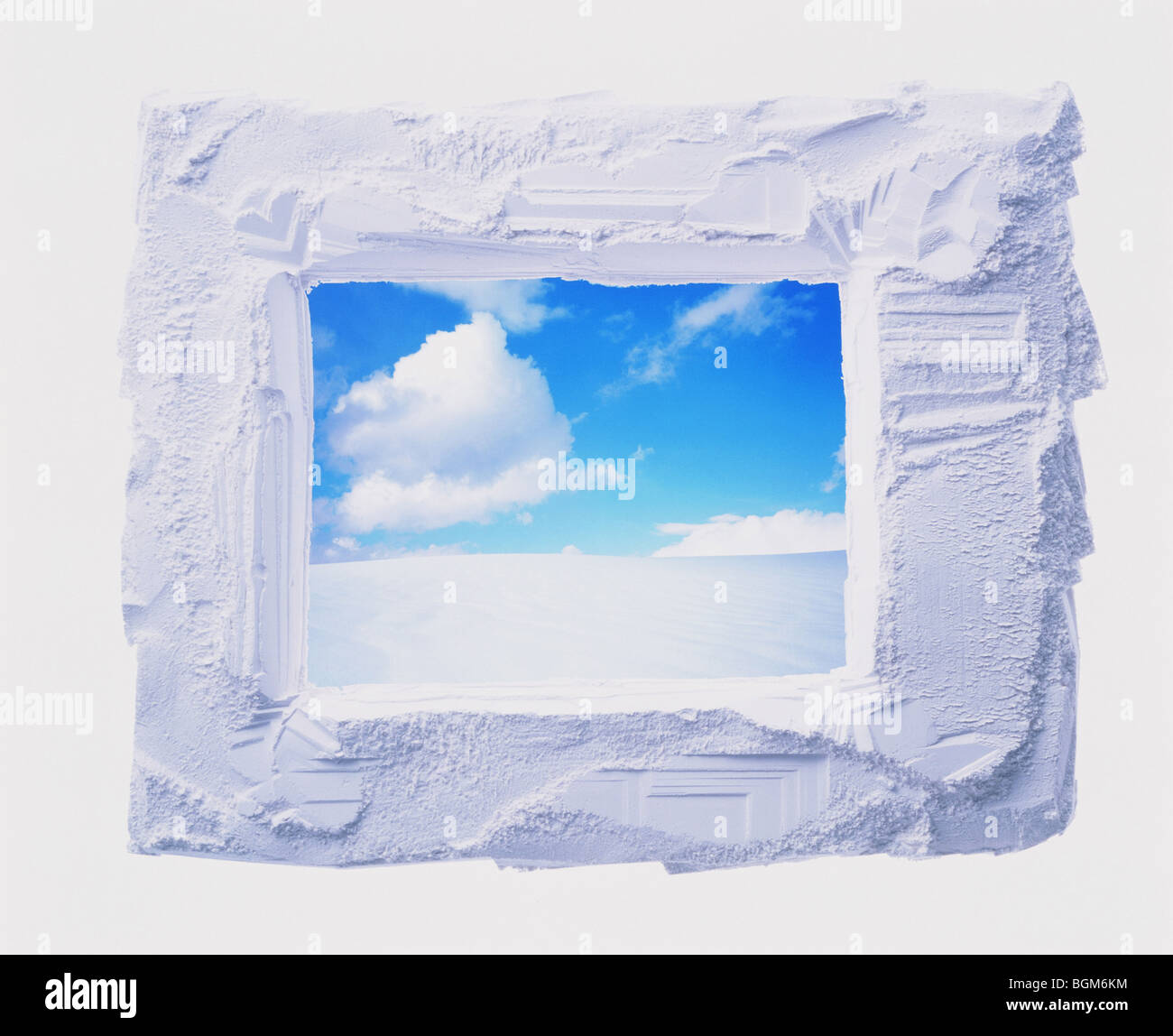 Blue sky and clouds in a frame Stock Photo - Alamy