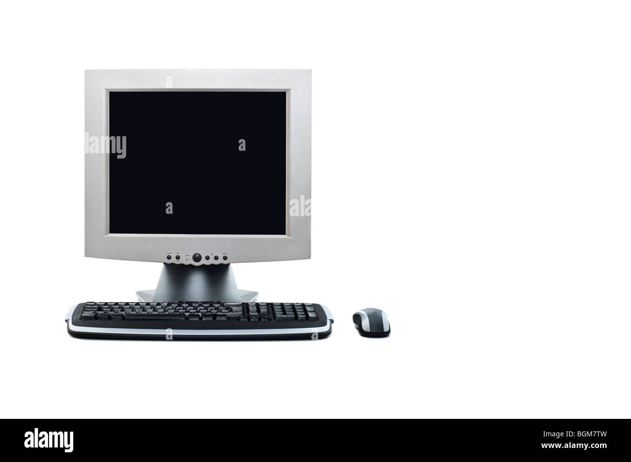 Computer display, keyboard and mouse Stock Photo - Alamy