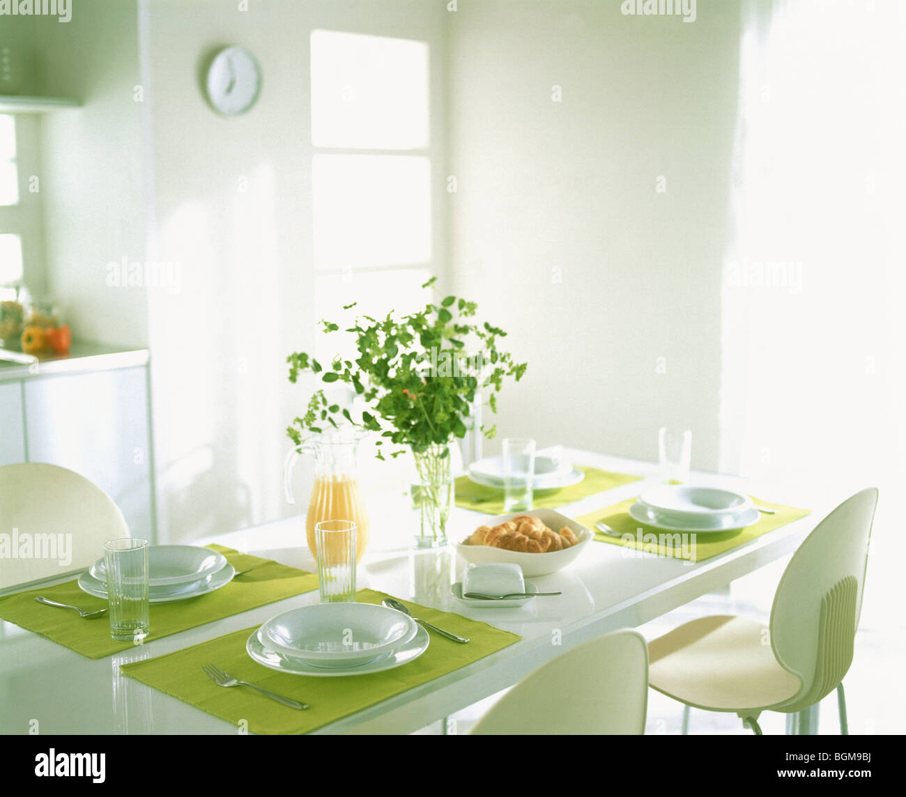 Dining room table Stock Photo - Alamy