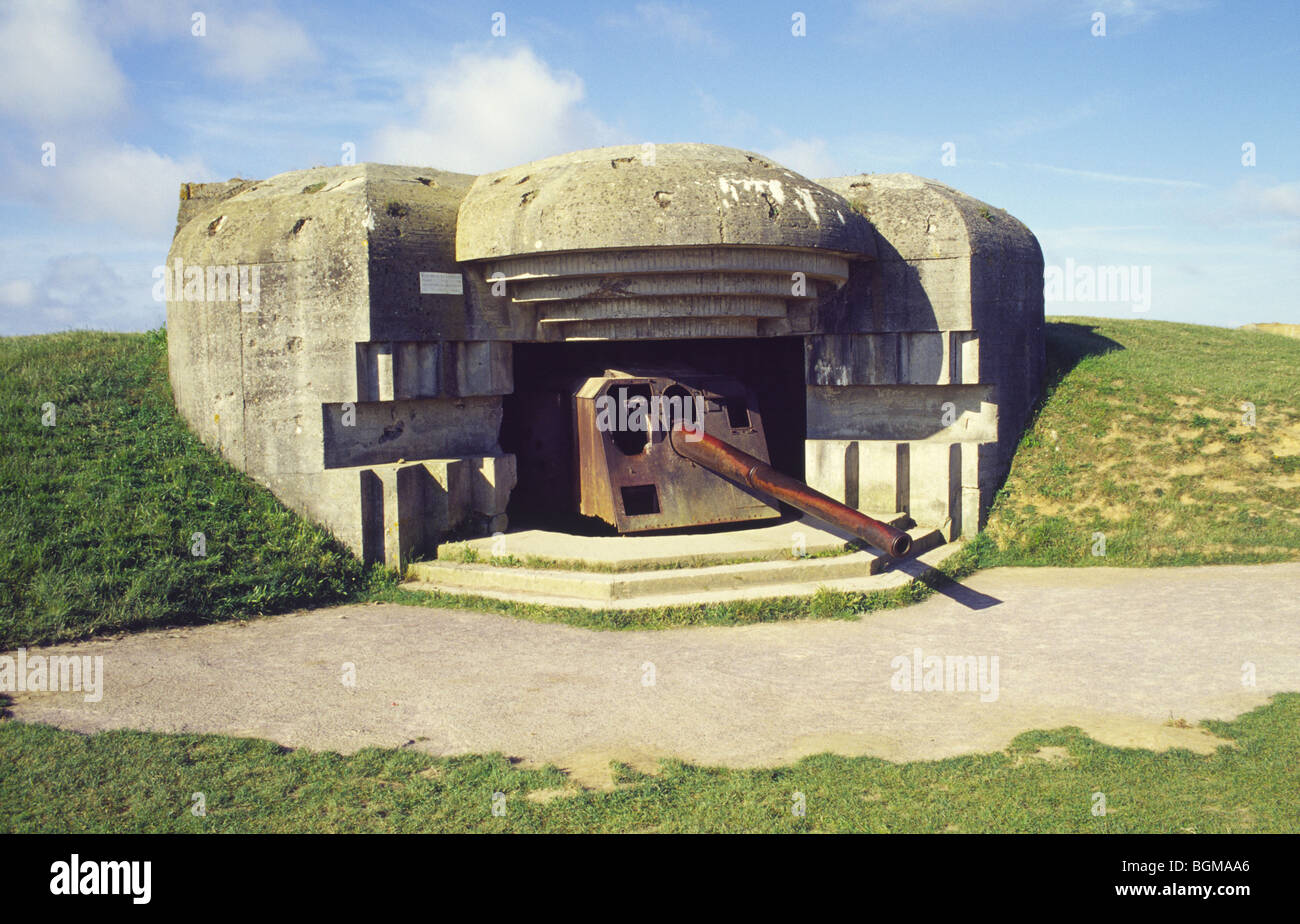 German Battery, Longues-sur-Mer, Normandy. France Stock Photo - Alamy