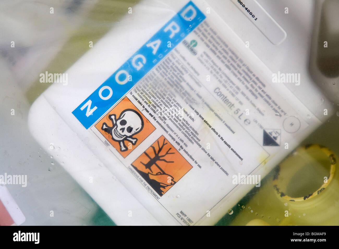 Pesticide canisters waiting to be recycled Stock Photo - Alamy