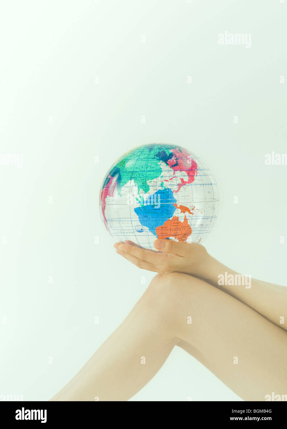 World map ball hi-res stock photography and images - Alamy