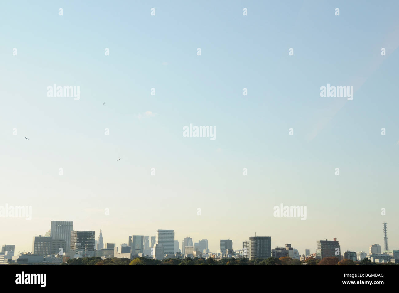 Clear Skies over Tokyo City. Tokyo, Japan Stock Photo - Alamy