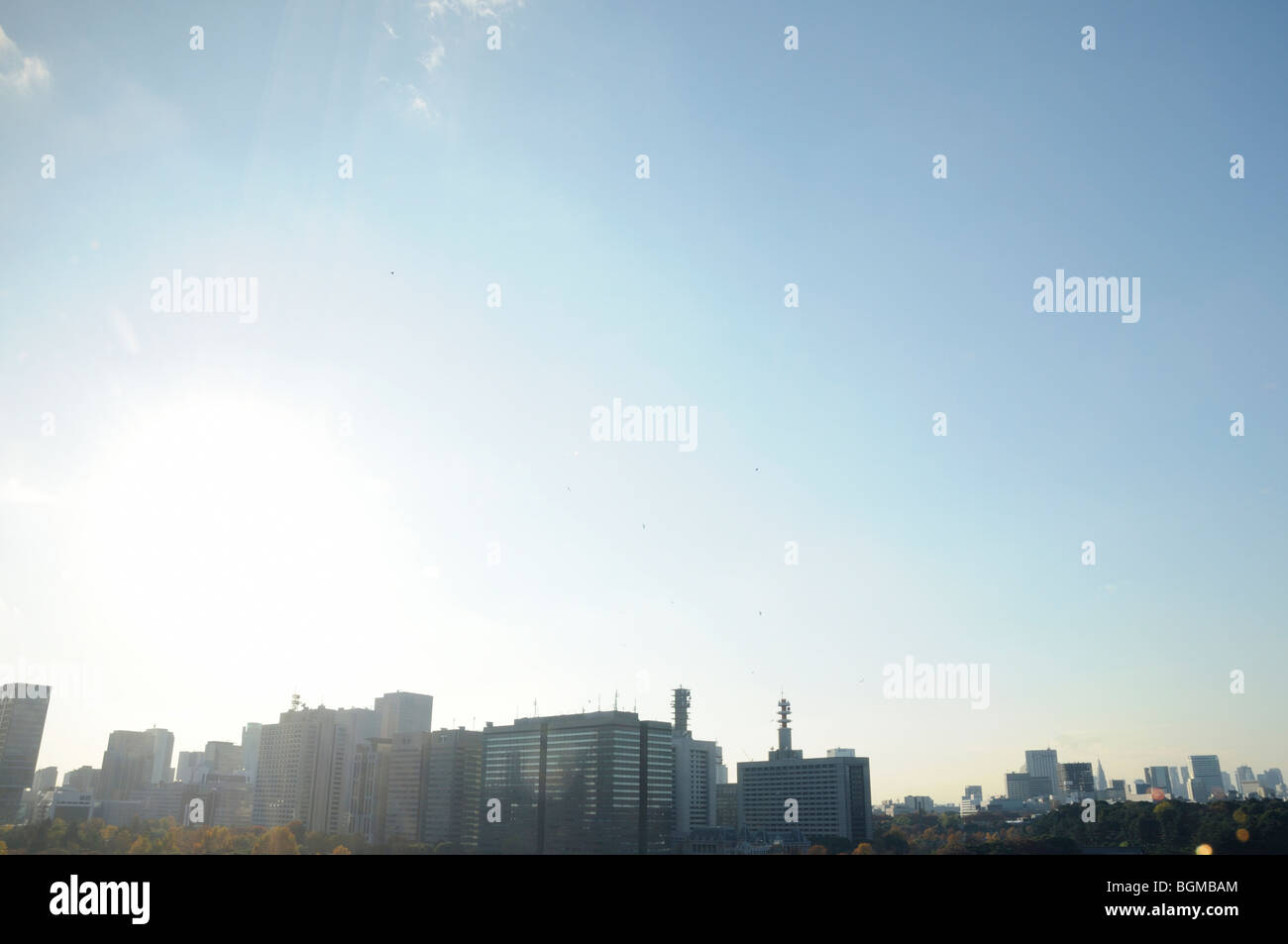 Clear Skies over Tokyo City. Tokyo, Japan Stock Photo - Alamy