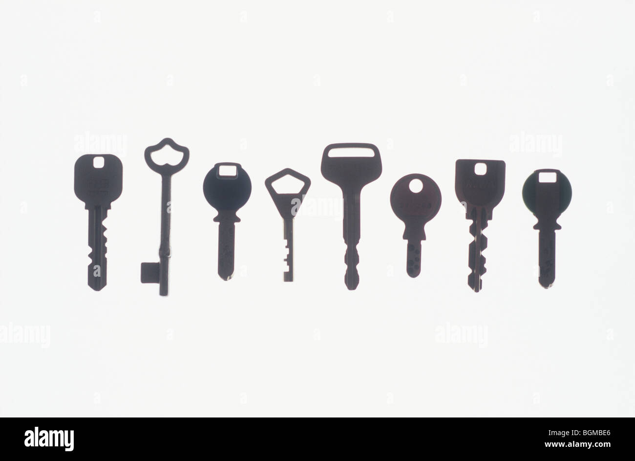 Keys in a row Stock Photo - Alamy