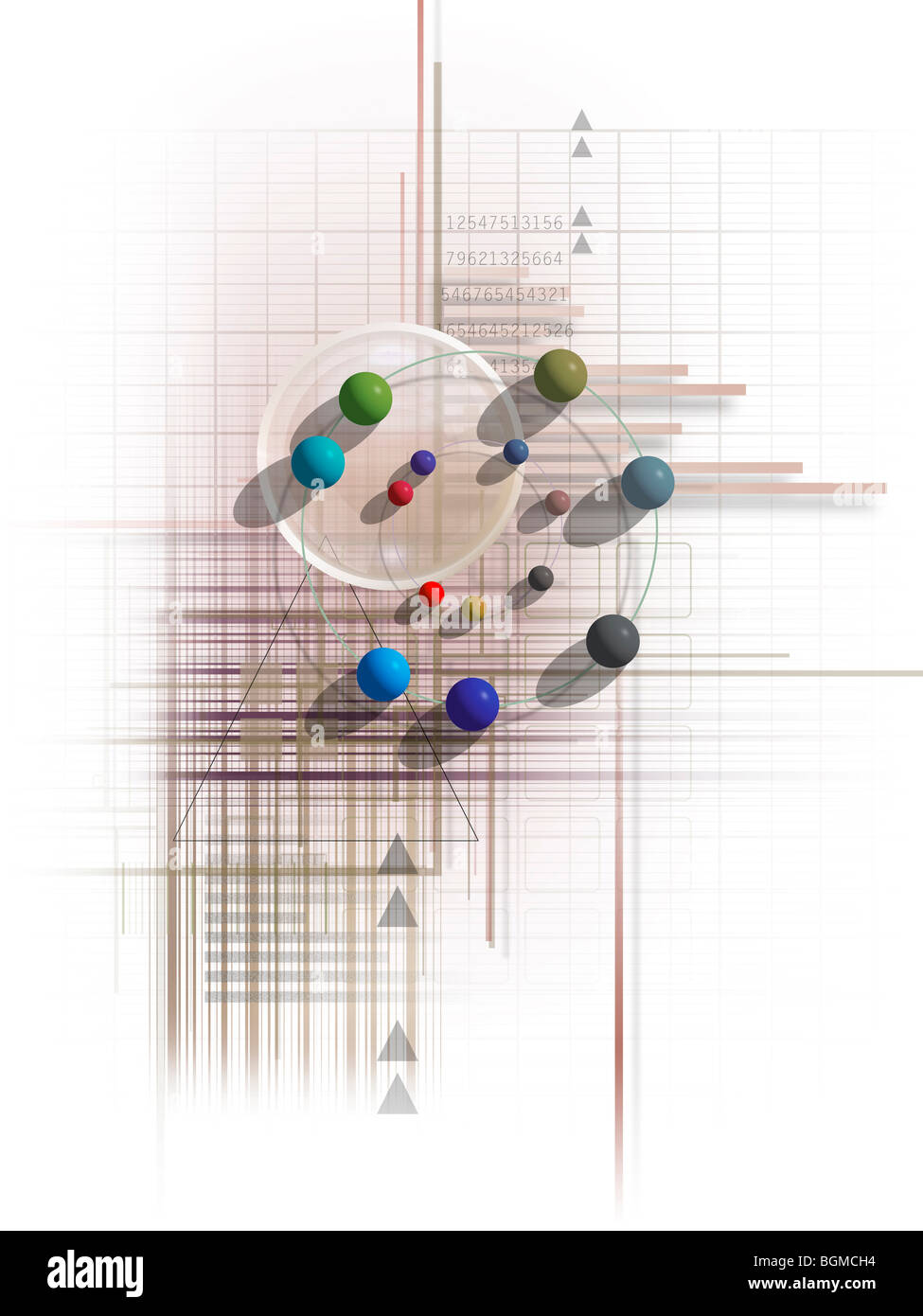 Digital illustration of mathematical signs and symbols Stock Photo - Alamy