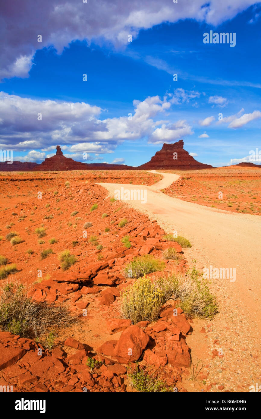 Sunlight and Shadow, Valley of the Gods, Utah, USA Stock Photo - Alamy