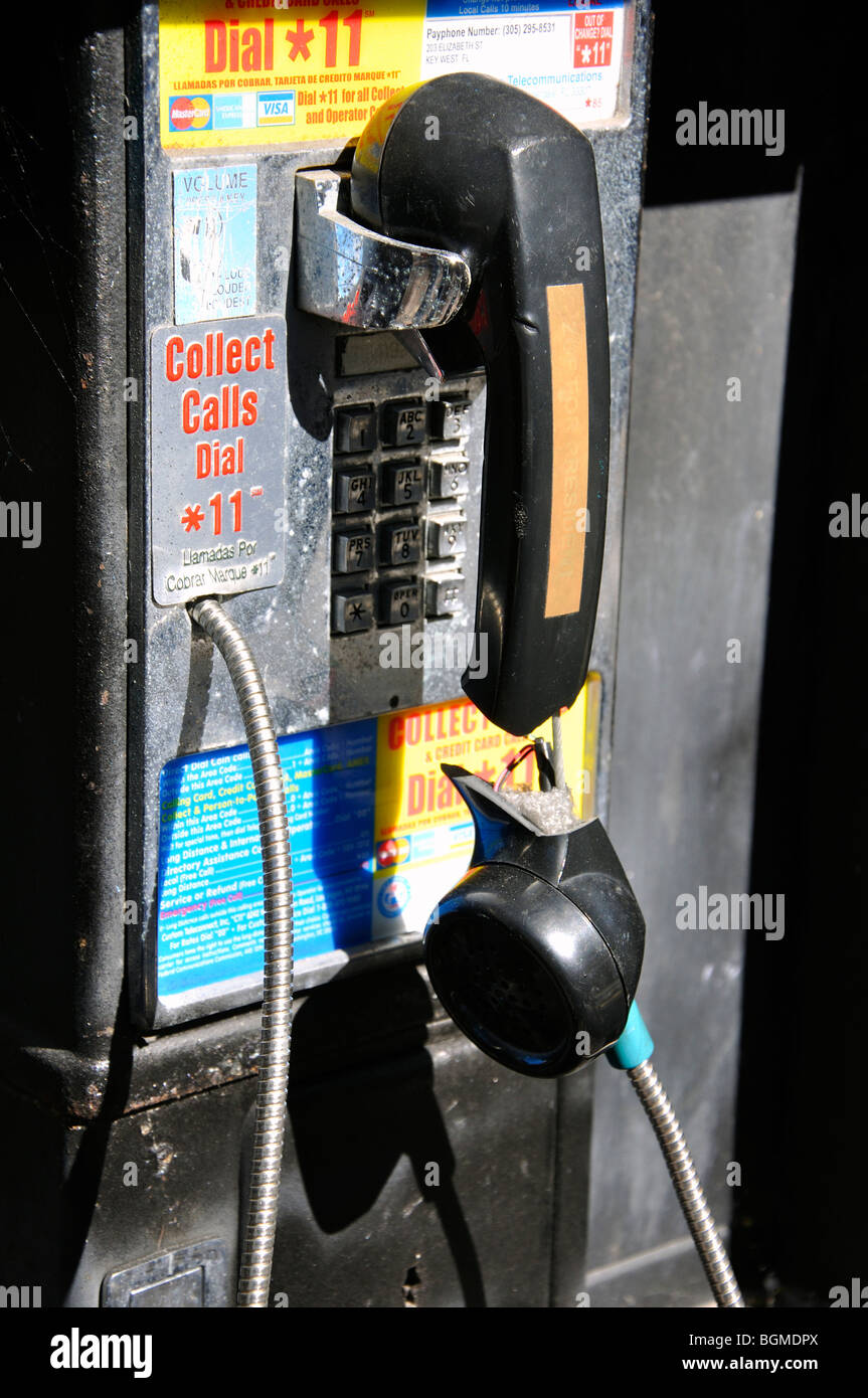 Pay phone key west hi-res stock photography and images - Alamy