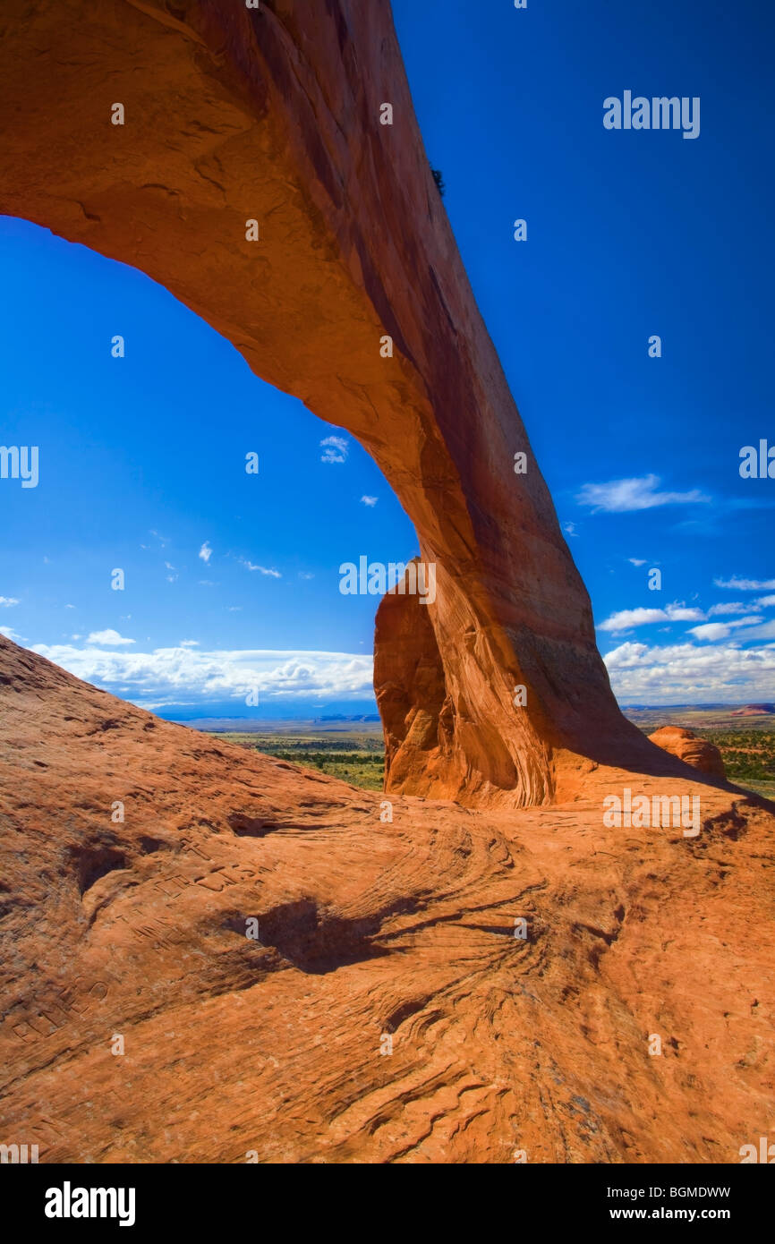 Hole n'the Rock Arch, Highway 191 South of Moab, Utah, USA Stock Photo ...