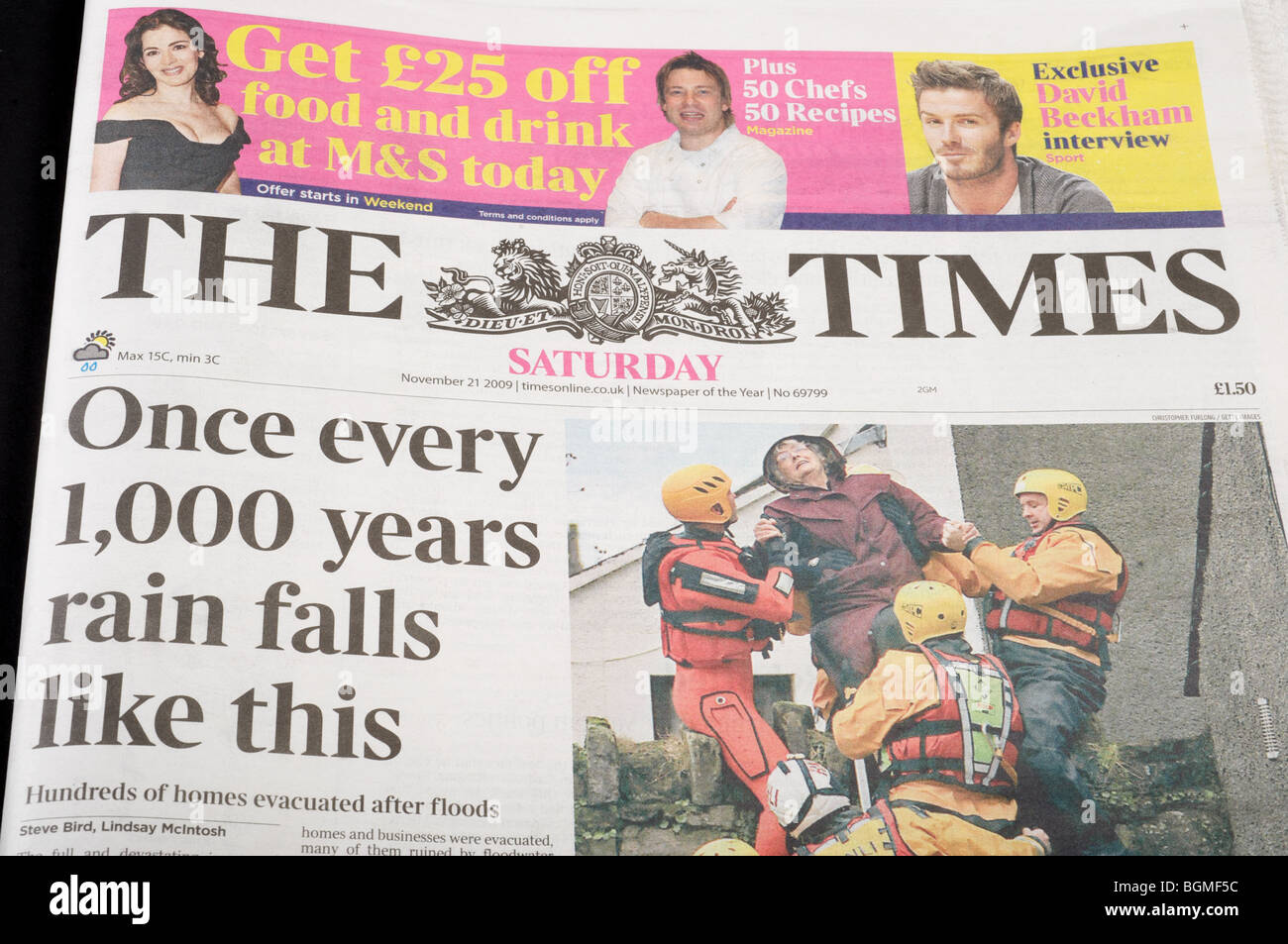 The london times newspaper front page hi-res stock photography and ...