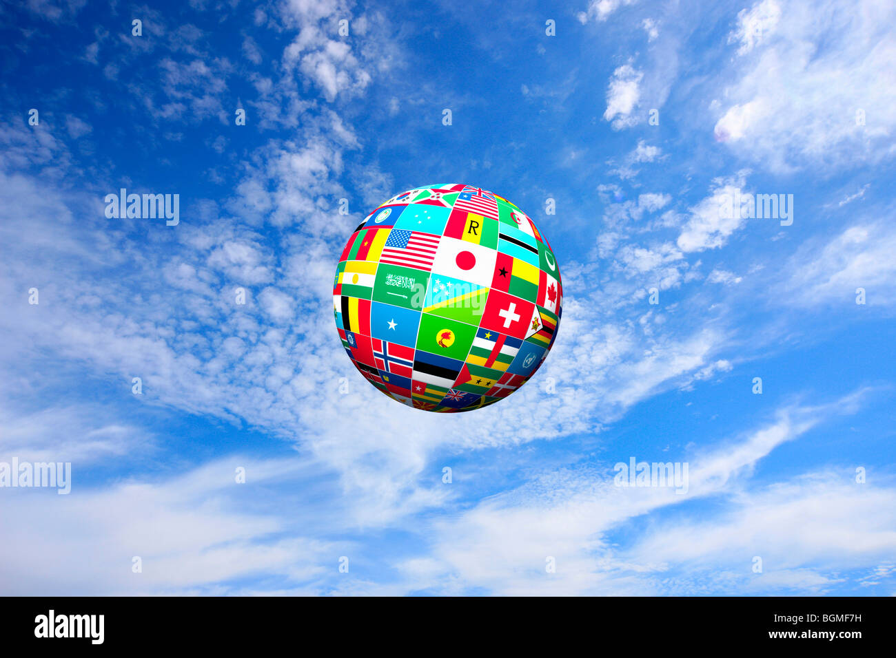 Flags of the world globe hi-res stock photography and images - Alamy