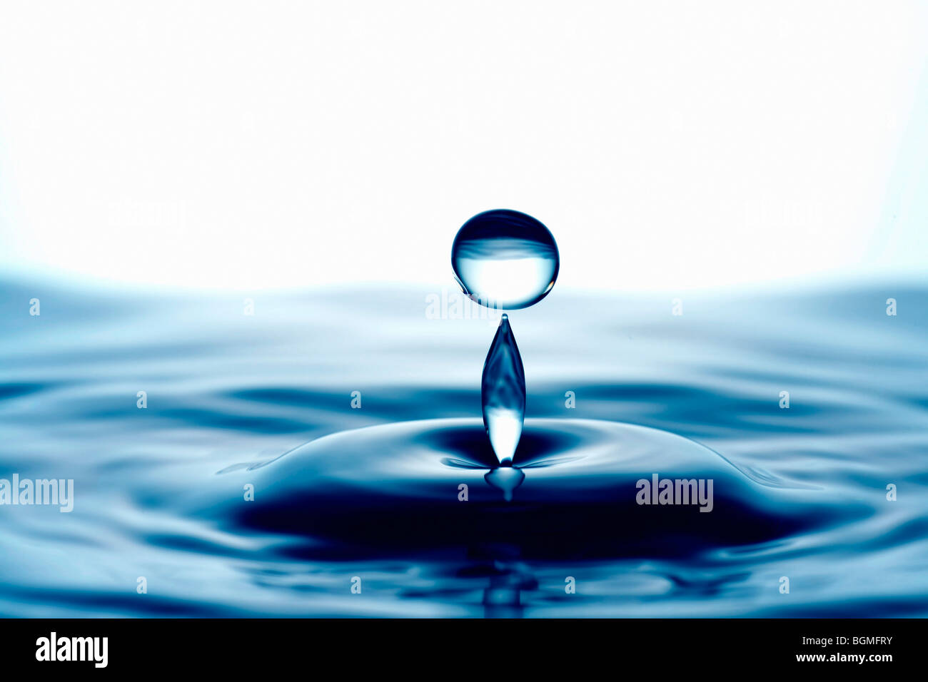 A Falling Waterdrop Stock Photo - Alamy