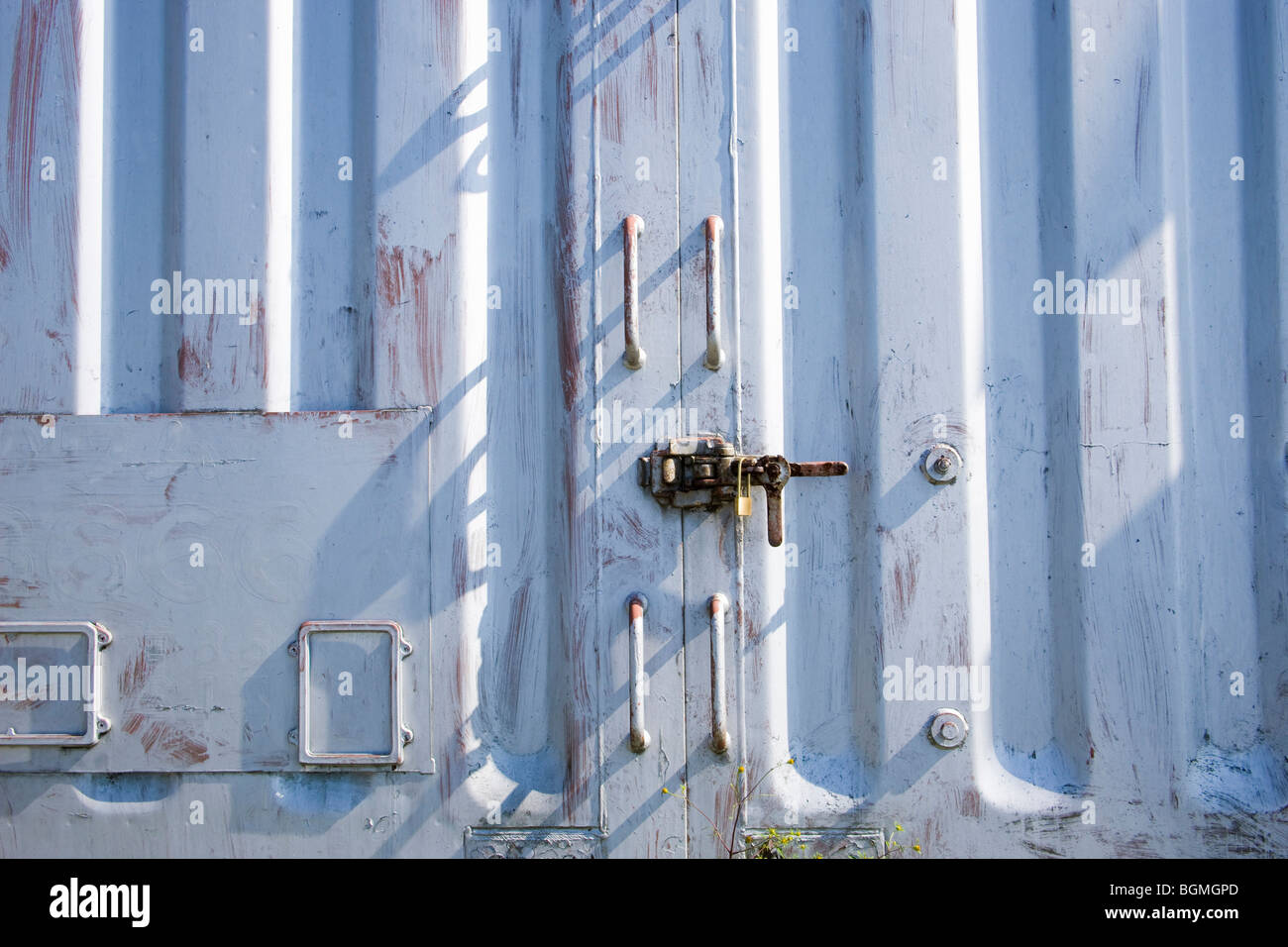Full Frame of a Cargo Container Stock Photo - Alamy