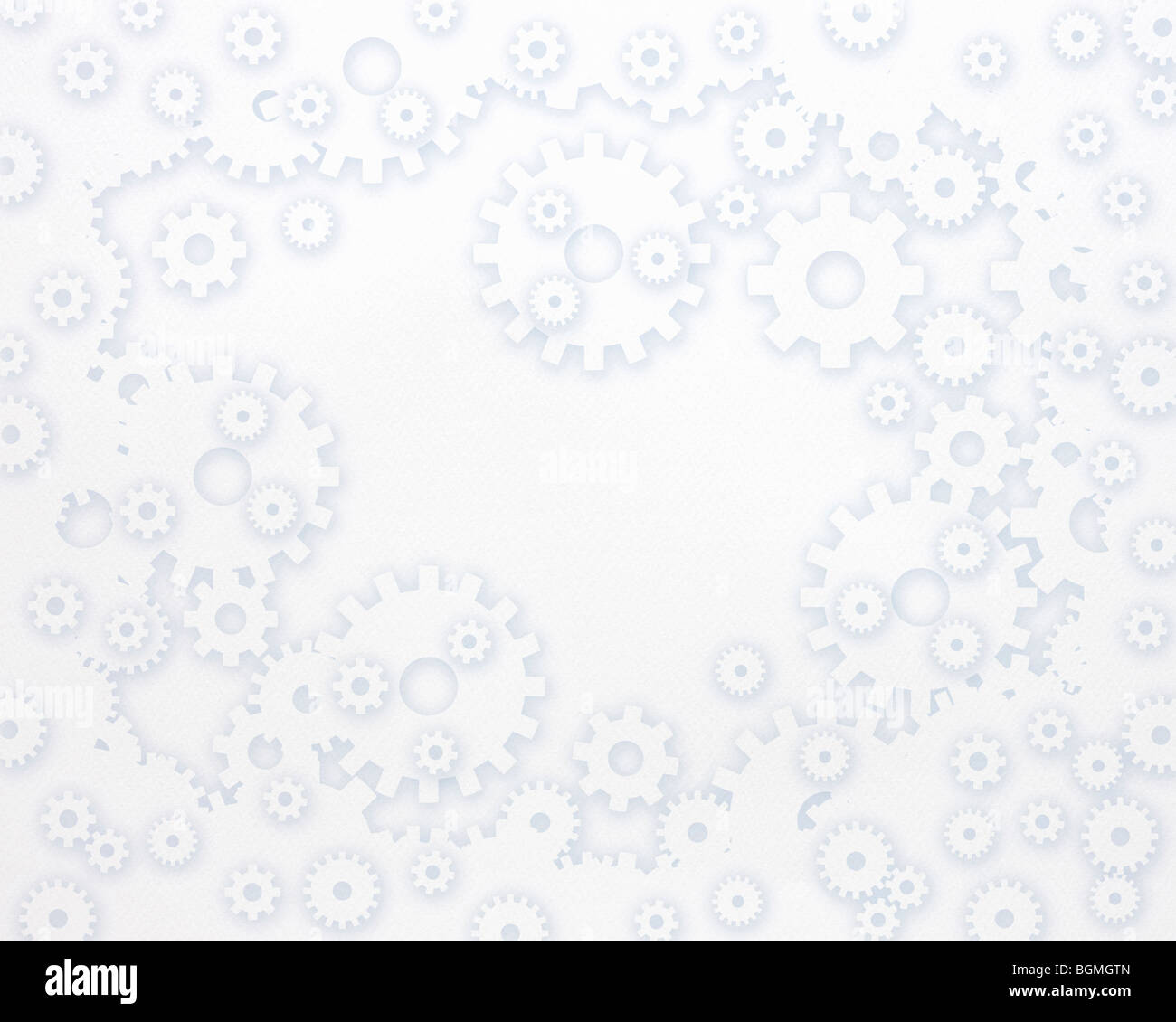 Cogs on White Background Stock Photo - Alamy